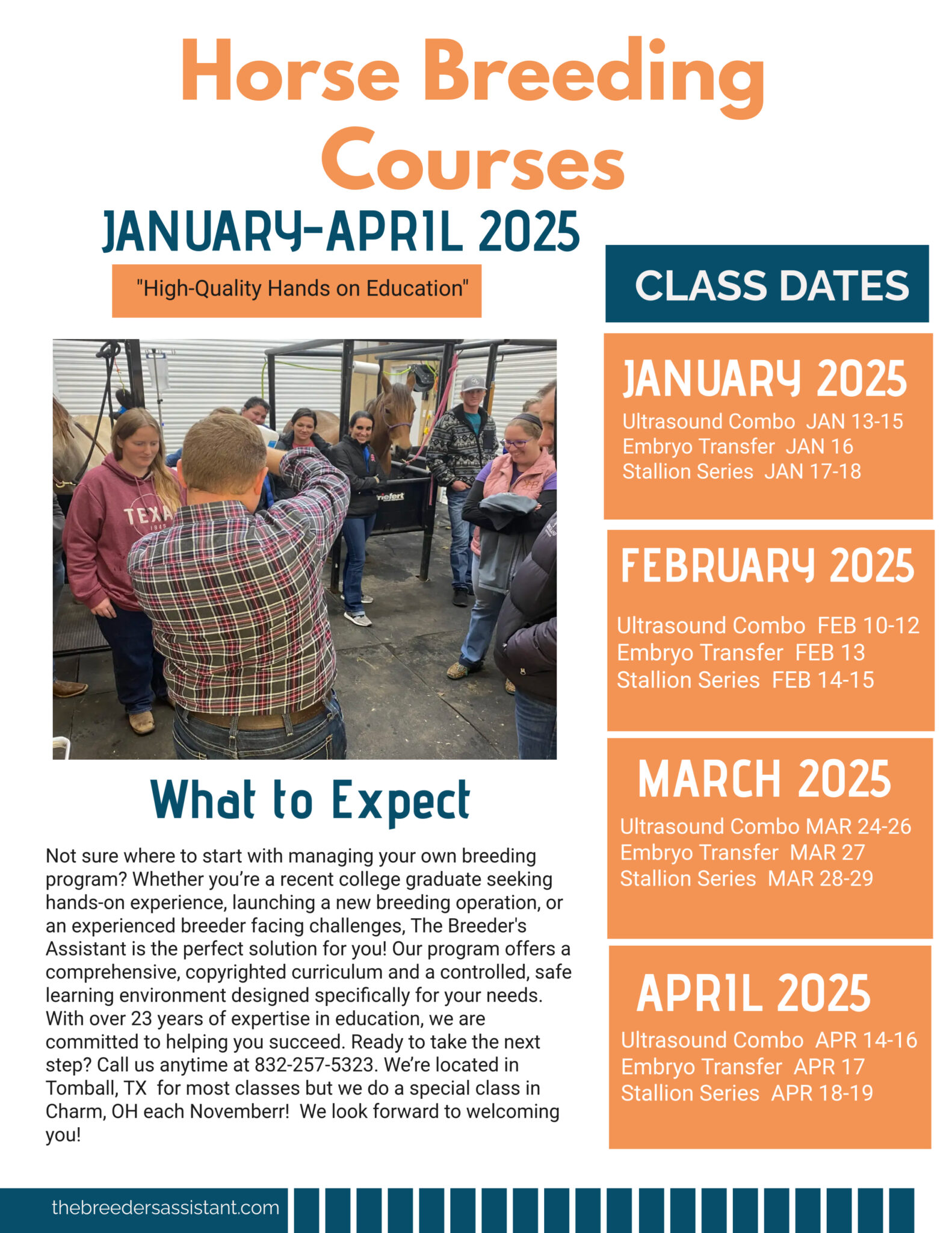 The Breeders Assistant - Equine Reproduction School and Training